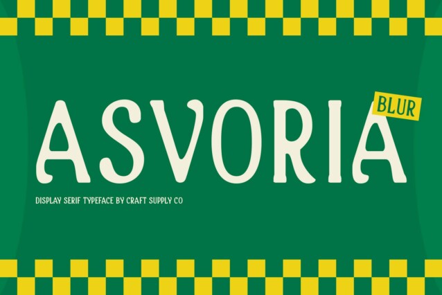 Asvoria Blur Font - Befonts