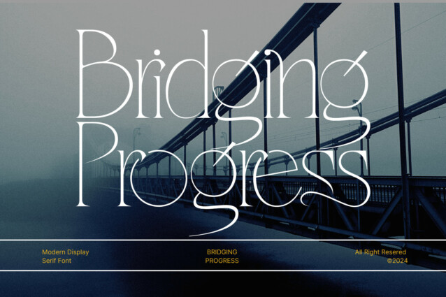 Bridging Progress Font - Befonts