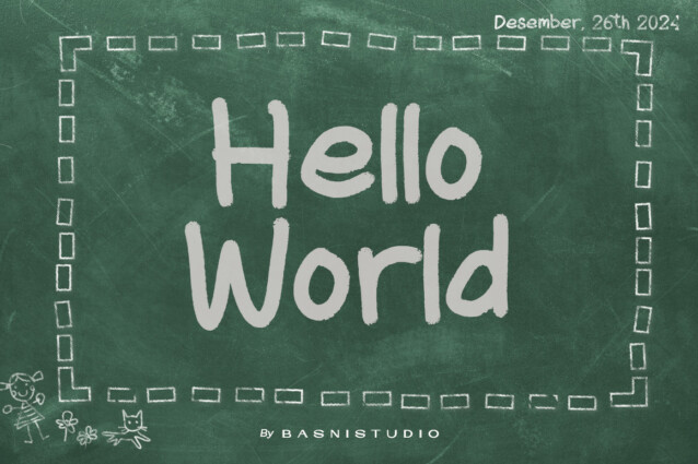 Hello World Display Font - Download Free Font