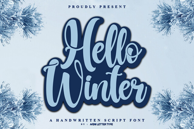 Hello Winter Script Font - Download Free Font