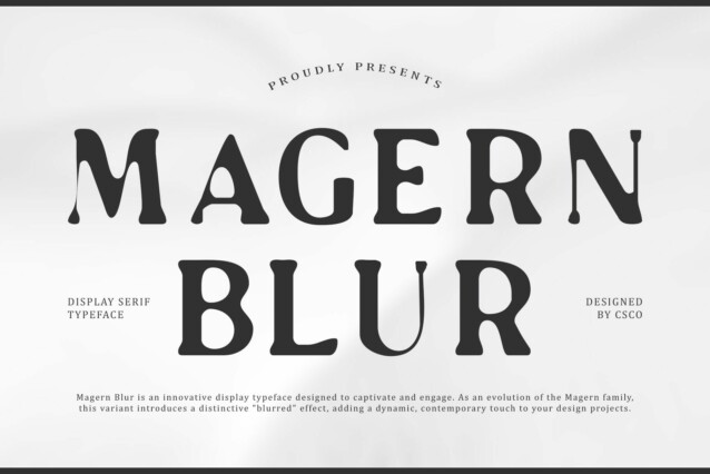 Magern Blur Font - Befonts