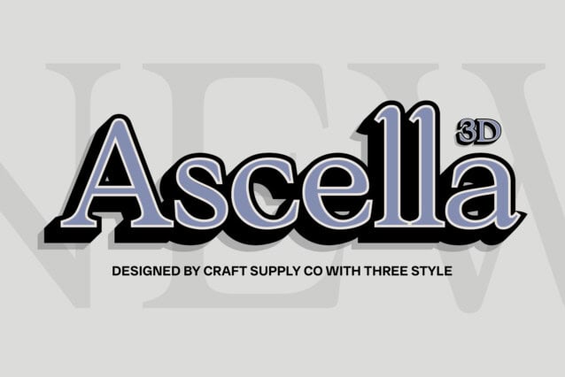 Ascella 3D Font - Download Free Font
