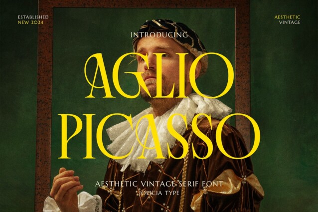 Aglio Picasso Font - Befonts