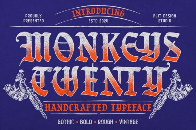Monkeys Twenty Font - Download Free Font