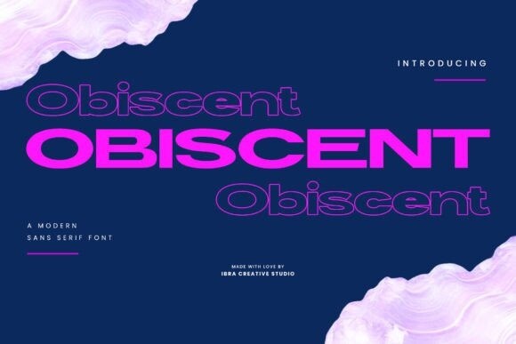 Obiscent Font - Download Free Font