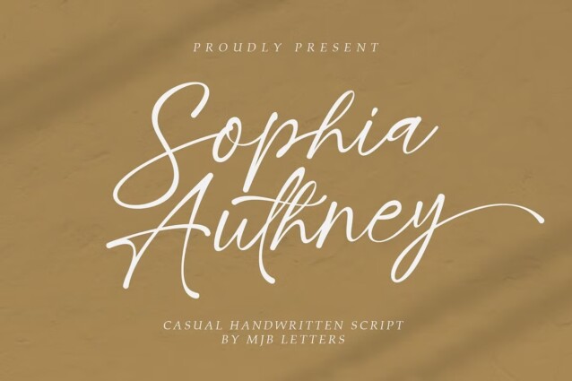 Sophia Authney Font - Download Free Font