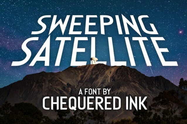 Sweeping Satellite Font - Download Free Font