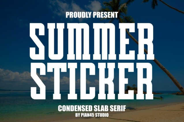 Summer Sticker Font - Befonts