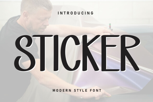 Sticker Display Font - Download Free Font