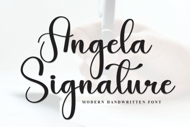 Angela Signature Script Font - Download Free Font