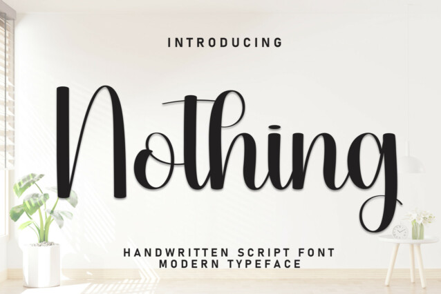 Nothing Script Font - Befonts