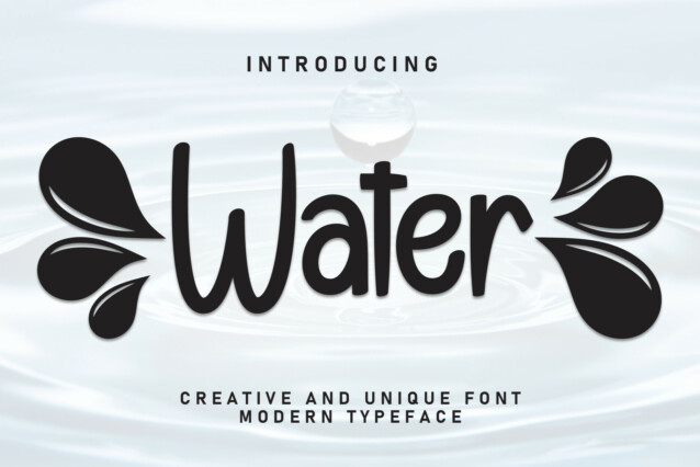 Water Display Font - Download Free Font