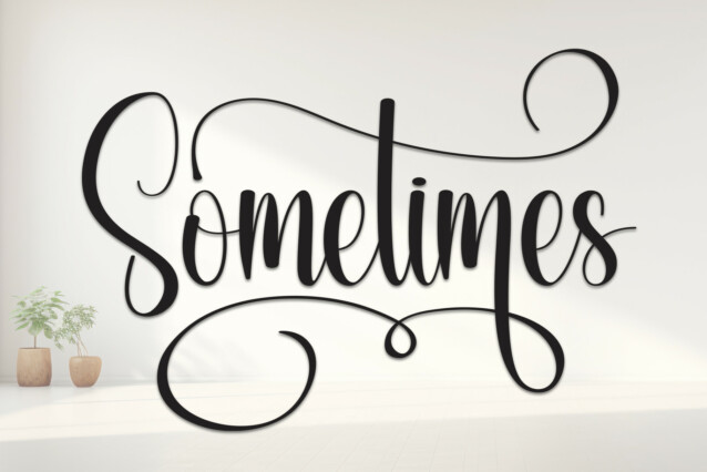 Sometimes Calligraphy Font - Download Free Font