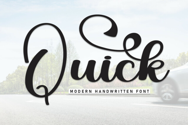 Quick Calligraphy Font - Download Free Font