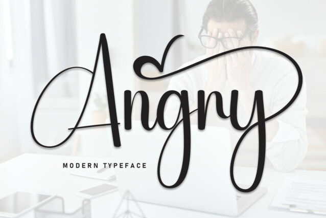 Angry Calligraphy Font - Download Free Font
