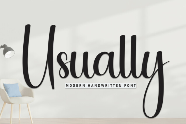 Usually Script Font - Download Free Font