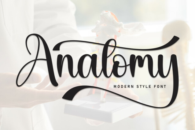 Anatomy Calligraphy Font - Befonts