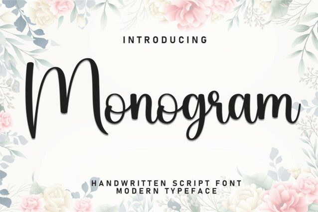 Monogram Script Font - Befonts