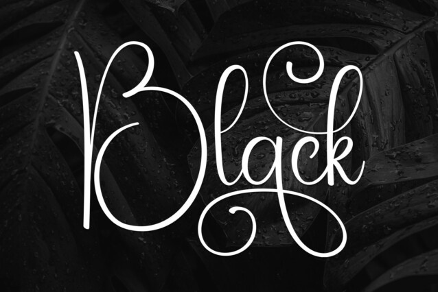 Black Calligraphy Font - Befonts