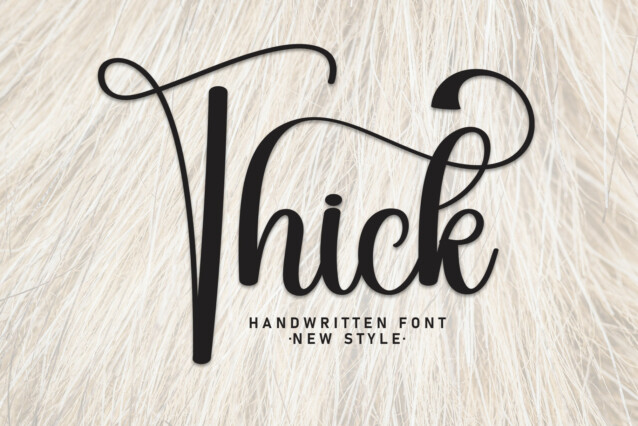 Thick Calligraphy Font - Befonts