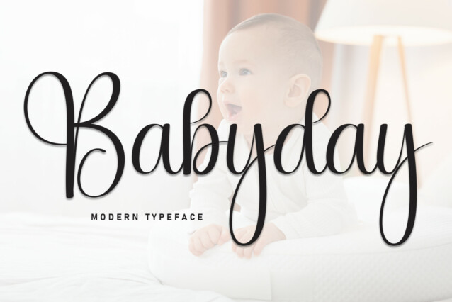 Babyday Calligraphy Font - Befonts