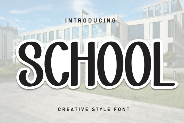 School Display Font - Befonts