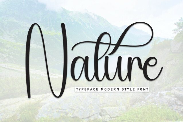 Nature Calligraphy Font - Befonts