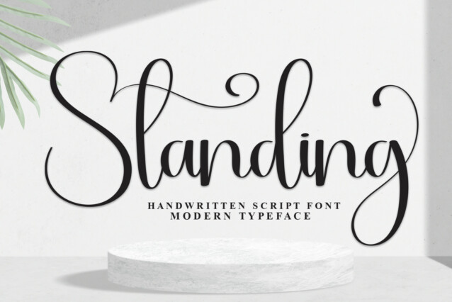 Standing Script Font - Befonts
