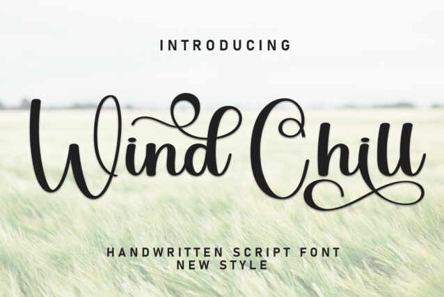 Wind Chill Script Font - Befonts
