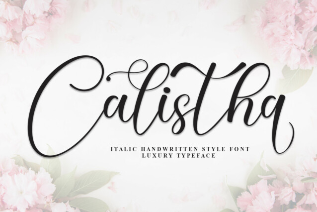 Calistha Calligraphy Font - Download Free Font