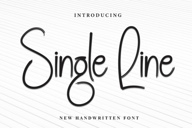 Single Line Display Font - Download Free Font