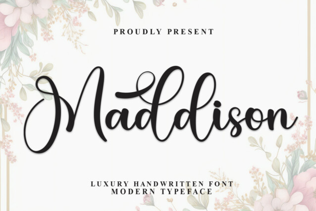 Maddison Calligraphy Font - Download Free Font