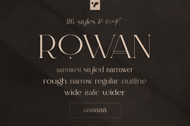 Rowan Typeface - Befonts