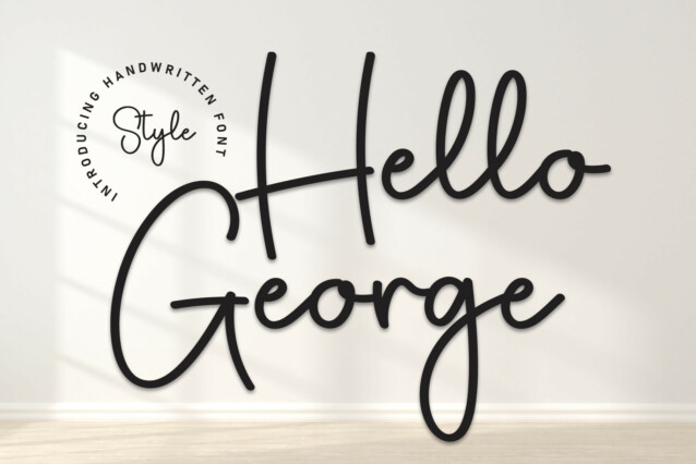 Hello George Script Font Download Free Font