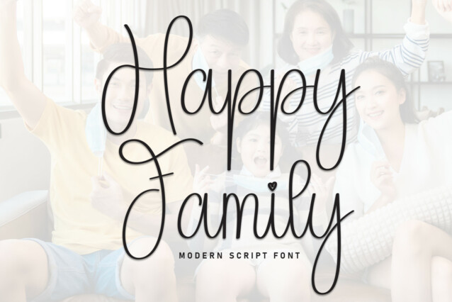 Happy Family Calligraphy Font - Download Free Font