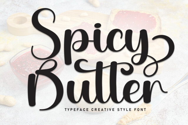 Spicy Butter Calligraphy Font - Befonts