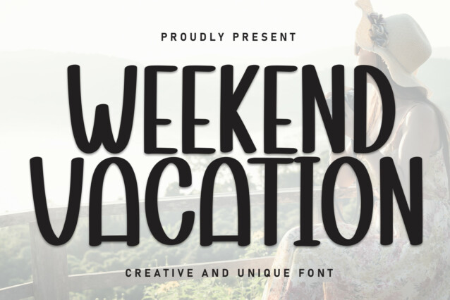 Weekend Vacation Display Font - Download Free Font