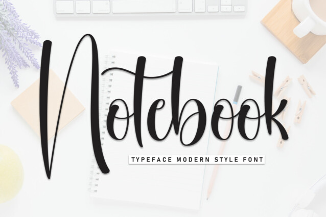 Notebook Calligraphy Font - Download Free Font