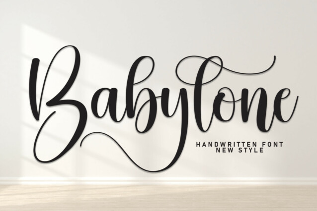 Babylone Script Font - Download Free Font