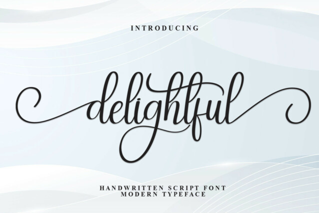 Delightful Calligraphy Font - Befonts
