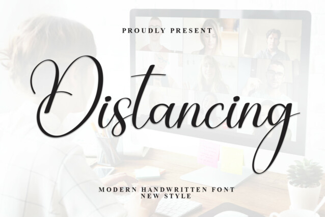 Distancing Calligraphy Font - Download Free Font