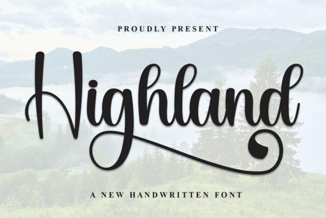 Highland Calligraphy Font - Befonts