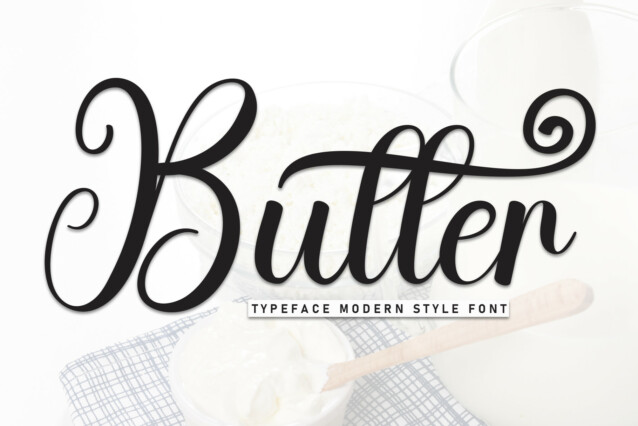 Butter Calligraphy Font - Download Free Font