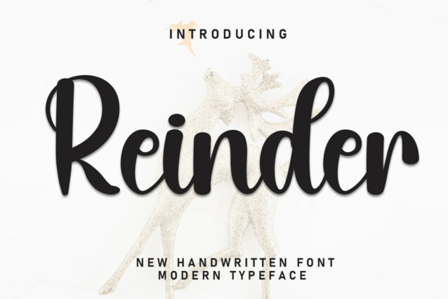 Reinder Script Font - Befonts