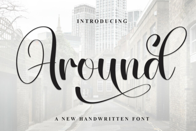 Around Calligraphy Font - Download Free Font