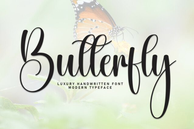 Butterfly Calligraphy Typeface - Befonts