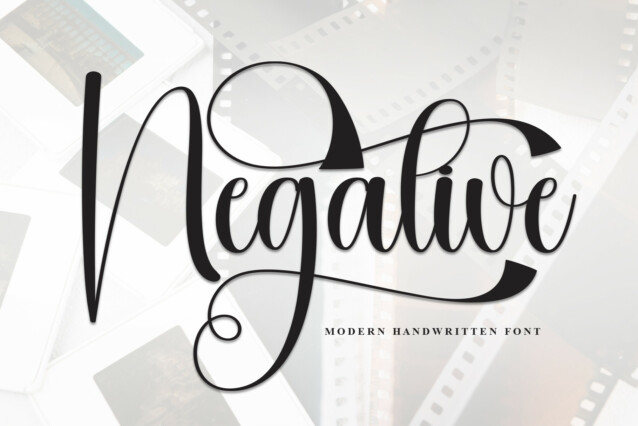 Negative Calligraphy Font - Download Free Font