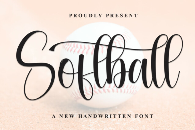 Softball Calligraphy Font - Download Free Font