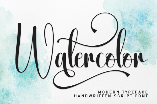 Watercolor Calligraphy Font - Download Free Font
