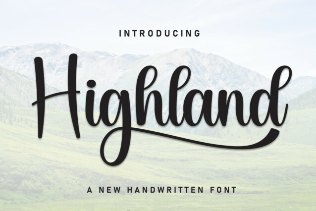 Highland Script Typeface - Download Free Font
